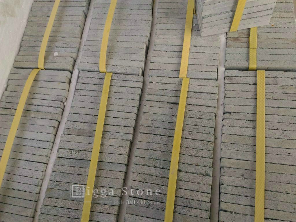 Green Sukabumi Stone Tiles – Balinese Natural Pool Tiles – Bali Natural ...